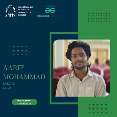 Aarif Mohammad On Linkedin Geeksforgeeks Anits Learning Gfgscanits