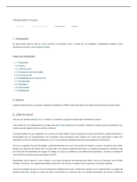 introduccion a vue js pdf html objeto informática
