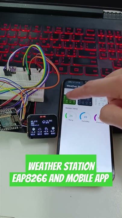 Weather Station Esp8266 And Mobile App Arduino Arduinoproject Iot