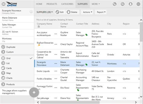 Code On Time Model Builder Horizontal Scrolling With Freezing Conditional Styling And