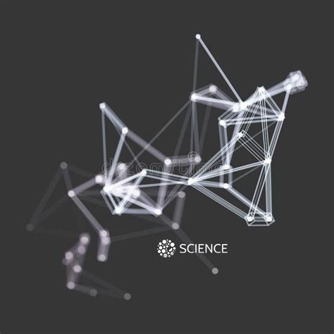 3d Connection Structure Futuristic Technology Style Stock Illustration Illustration Of