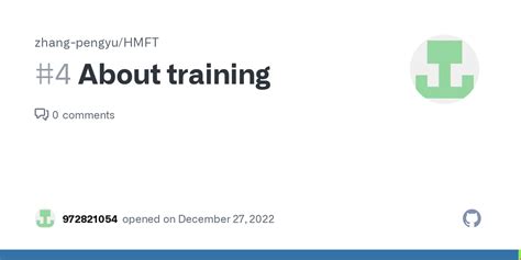 about training · issue 4 · zhang pengyu hmft · github