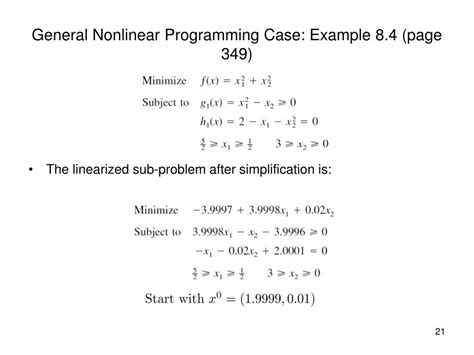 Ppt Chapter 8 Linearization Methods For Constrained Problems Powerpoint Presentation Id1197953