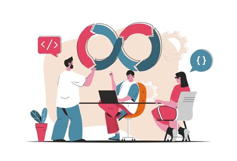 Agile Development Software Methodology Concept Vector Image