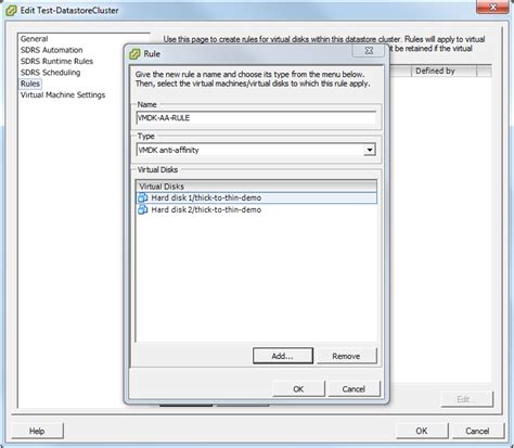 Heads Up Storage Drs Scheduler Removes Rules