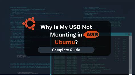 Why Is My USB Not Mounting In Ubuntu Dracula Servers Tutorials