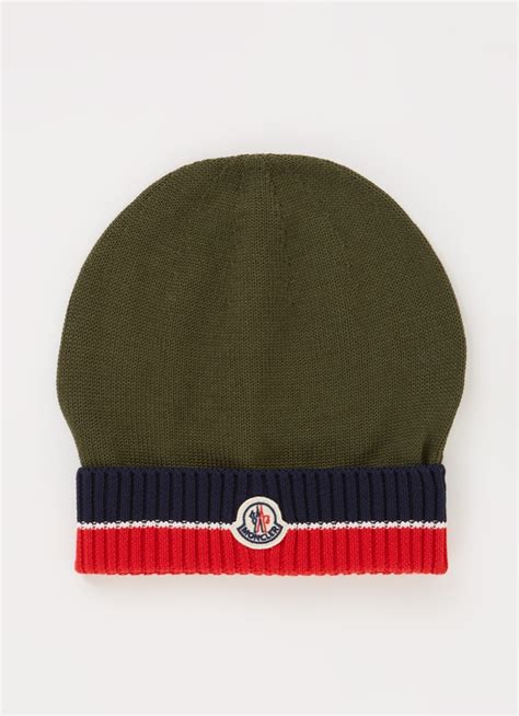 Moncler Muts Met Logo • Legergroen • Debijenkorf Be