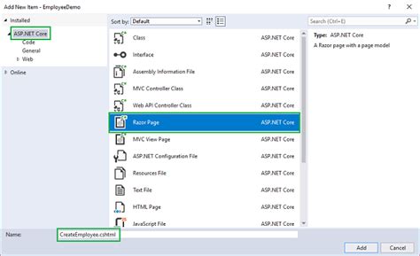 Razor Page Web Application With ASP NET Core Using ADO NET
