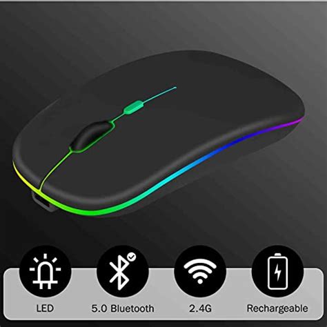 2 4GHz Bluetooth Mouse Rechargeable Wireless Mouse For Android Tablet Bluetooth Wireless
