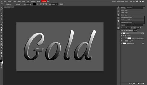 Creating Gold Text Effect In Photopea A Beginner S Guide Edits