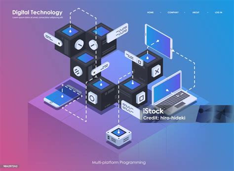 소프트웨어 개발 및 프로그래밍입니다 창의적인 프로그램 또는 시스템 프로세스를 코딩 등각 투영 평면 그림 3차원 형태에 대한 스톡