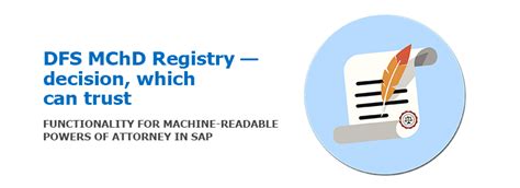 Machine Readable Power Of Attorney