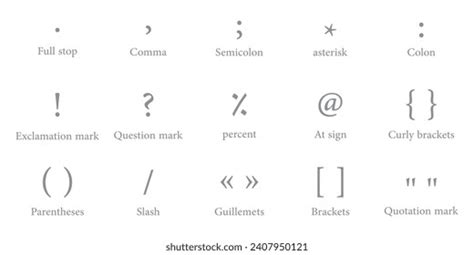 Punctuation Marks With Examples Photos Images And Pictures Shutterstock