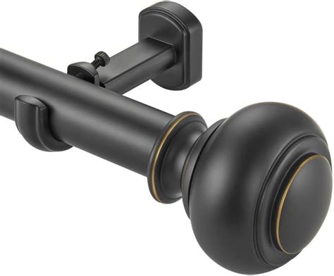 Heavy Duty Curtain Rods 1 1 8 Diameter Extra Long Curtain Rod 144 240