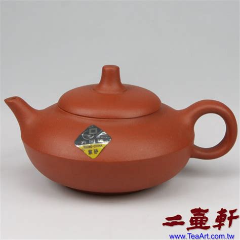 紅泥扁燈壺 中國宜興一廠紫砂壺 早期老壺