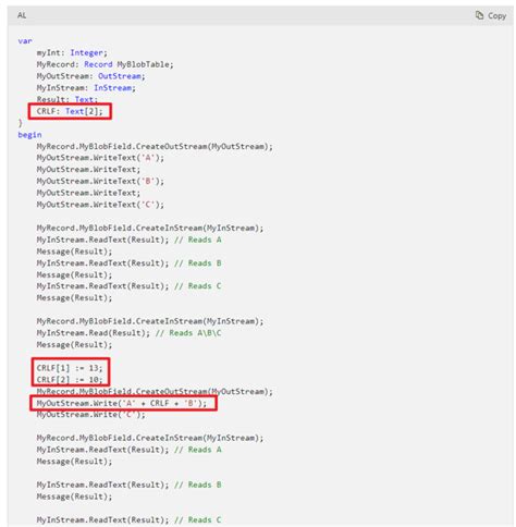 Dynamics 365 Business Central How To Set Multi Line Text For A Blob Data Type Field Via Al