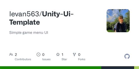 Github Levan Unity Ui Template Simple Game Menu Ui