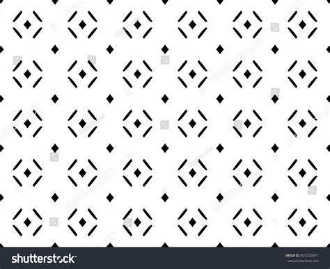 Vector Monochrome Seamless Pattern Abstract Minimalist Stock Vector