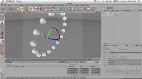 how to use array effect in c4d in a minute easy tutorial youtube