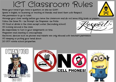 Ict Classroom Rules Nicoleg10ict