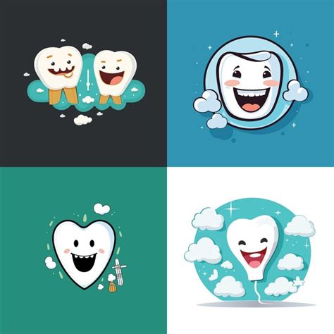 Premium Vector Healthy Clinic Cute Tooth Vector