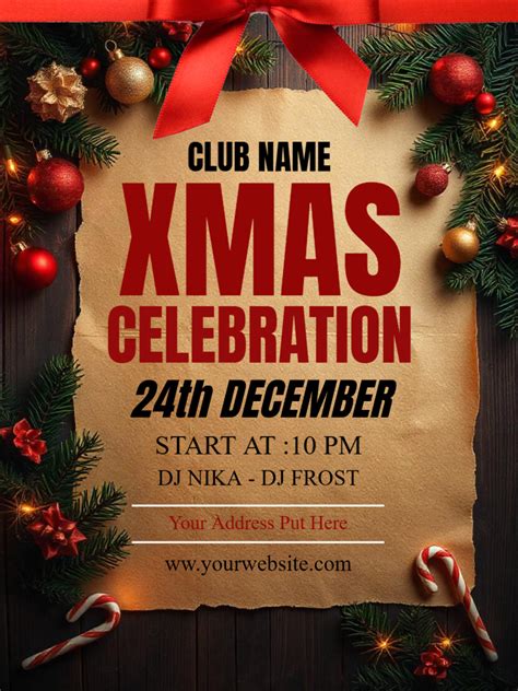 Edit Free Christmas 2025 Party Flyer Template Design Download For Free Coreldraw Design