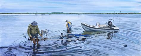Launching The Safety Boat Tingira Boat Club Buy Art Now
