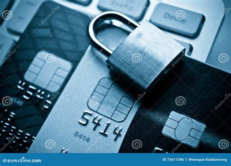 Data Encryption On Credit Card Stock Photo Image Of Cyber Online