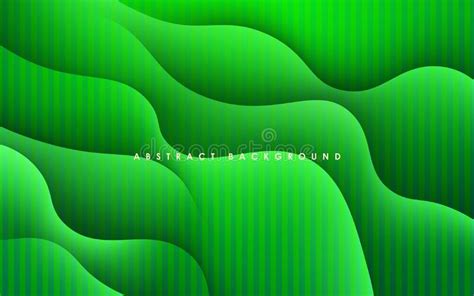 Abstract Green Gradient Dynamic Wavy Shadow Texture Background Stock