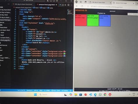 Divesh Kuthe Dk On Linkedin Webdevelopment Html Css Learninginpublic Codingjourney