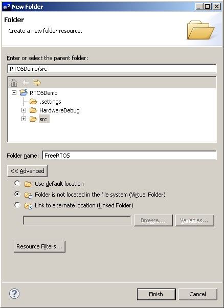 Using Eclipse Project Relative File Paths To Build The Rtos Source Code