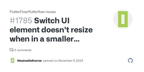 Switch UI Element Doesn T Resize When In A Smaller Container Issue