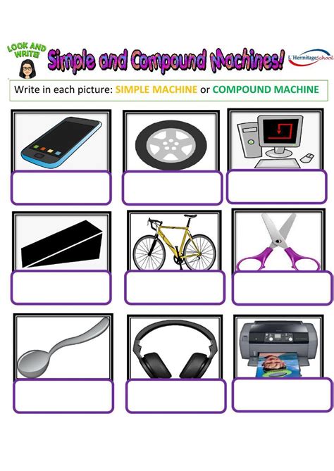 Simple And Compound Machines Worksheet Live Worksheets Worksheets Library