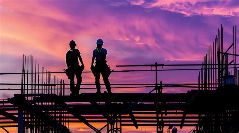 지붕에 건설 노동자 실루엣 실루엣 건설 노동자 배경 일러스트 및 사진 무료 다운로드 Pngtree