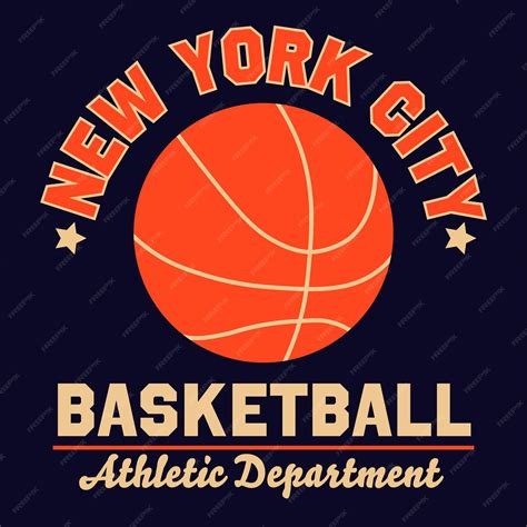 Premium Vector New York City Basketball Typography Tshirt Graphics Vector
