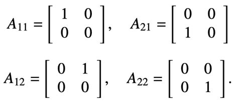linear operator in 2x2 complex vector space