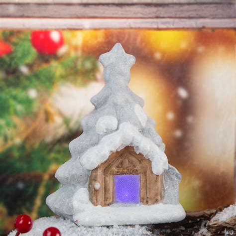 Светеща коледна къща Сняг