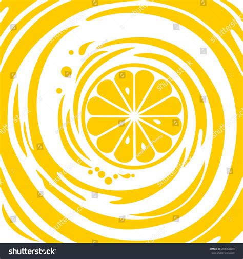 Single Cross Section Lemon Isolated On เวกเตอรสตอก ปลอดคาลขสทธ