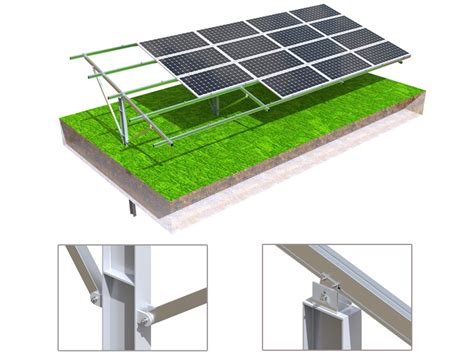 High Strength Steel Ground Based Solar Mounting System Structures Manufacturer High Strength