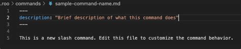 Slash Commands Roo Code Documentation
