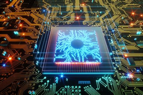 Premium Photo Digital Chip Integrated Communication Processor