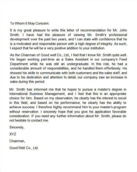 Sample Letter Of Recommendation For Regularization At Andy Summer Blog