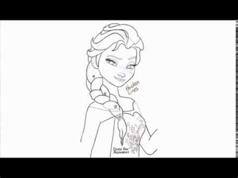 How To Draw Elsa The Snow Queen From Disneys Frozen Drawing Tutorial How To Draw Step By Step