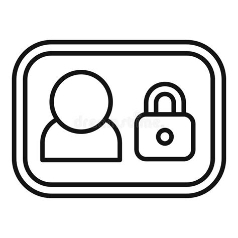 Secure Login System Protecting User Profile With Padlock Icon Stock