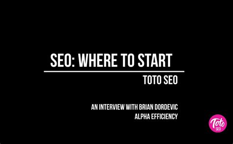 Getting Started With Seo An Interview With Brian Dordevic From Alpha