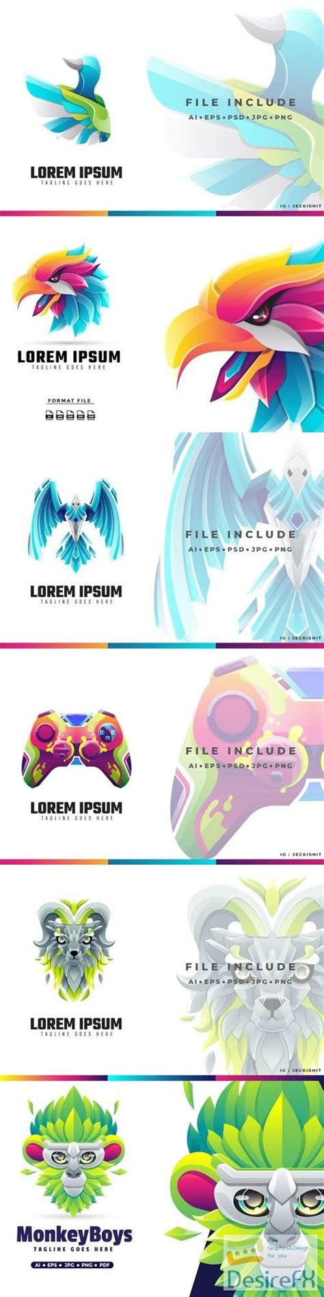 Download Gradient Logo Vector Set Vol 5 Desirefxcom