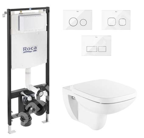 Санитарен фаянс тоалетна чиния Debba Square със структура за вграждане Active One Roca 31