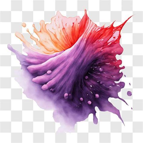 Descarga Salpicadura De Colores Flotantes En Arte Abstracto Png En