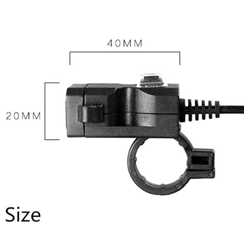 Dual Usb Poort V Waterdicht Motorfiets Stuur V Grandado