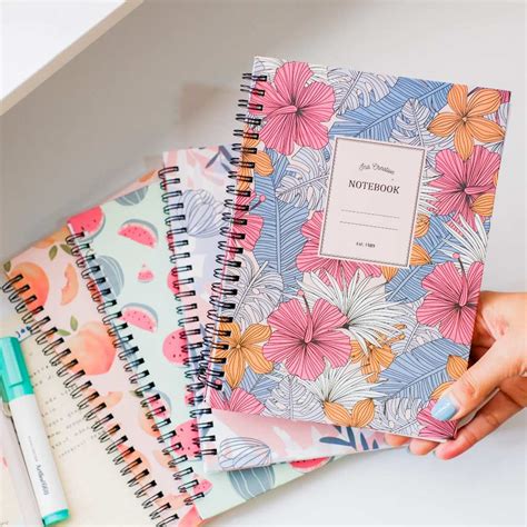 Jual Ina Creative Notebook Spiral Hardcover Flower Fruit A5 Diary Book Journal Book Note
